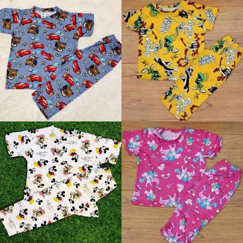 Kids Terno Pajama/Pang tulog terno | Shopee Philippines