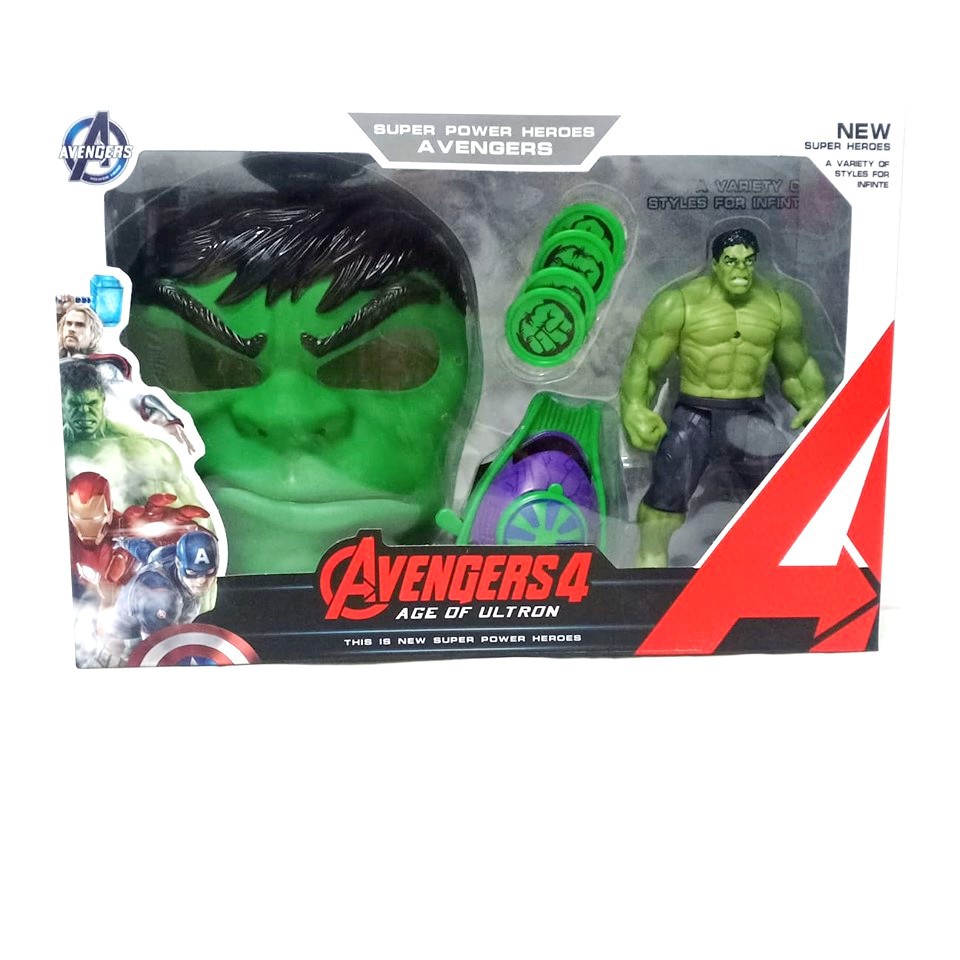 Body Height 15 Cm. + MASK + Wrist Shot AVENGERS Puppet With Coin ...