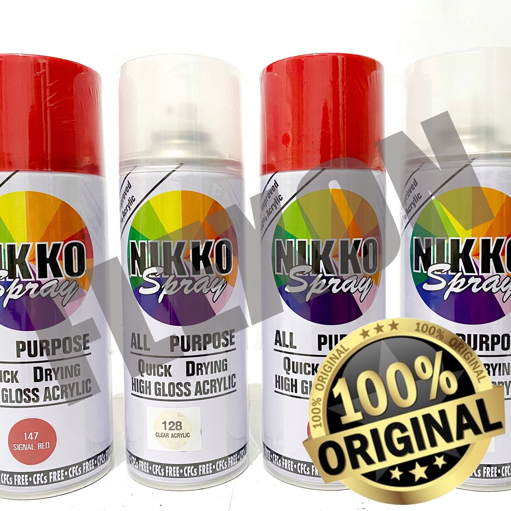 Nikko Spray Paint (Solid Color, Metallic, HI-Temp and Flameproof ...
