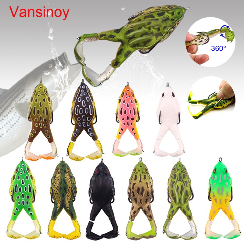 Vansinoy Fishing Lure Rotating Legs 8.4g/13.6g/16.6g Thunder Frog Lure ...