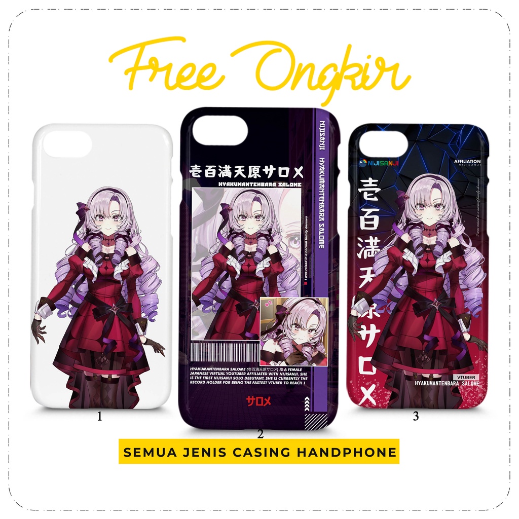 Case Nijisanji Hyakumantenbara Salome Custom Casing Vtuber HP All Type ...