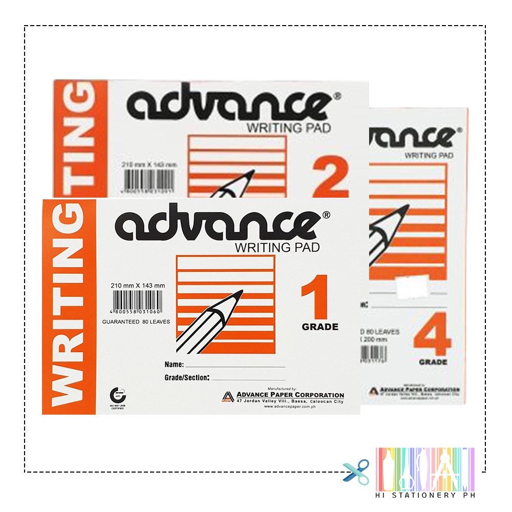 Advance Writing Pad / 80leaves | Shopee Philippines