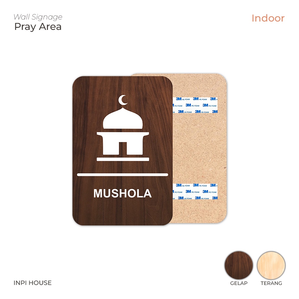 Prayer room logo sign - musola writing sign - Brown | Shopee Philippines