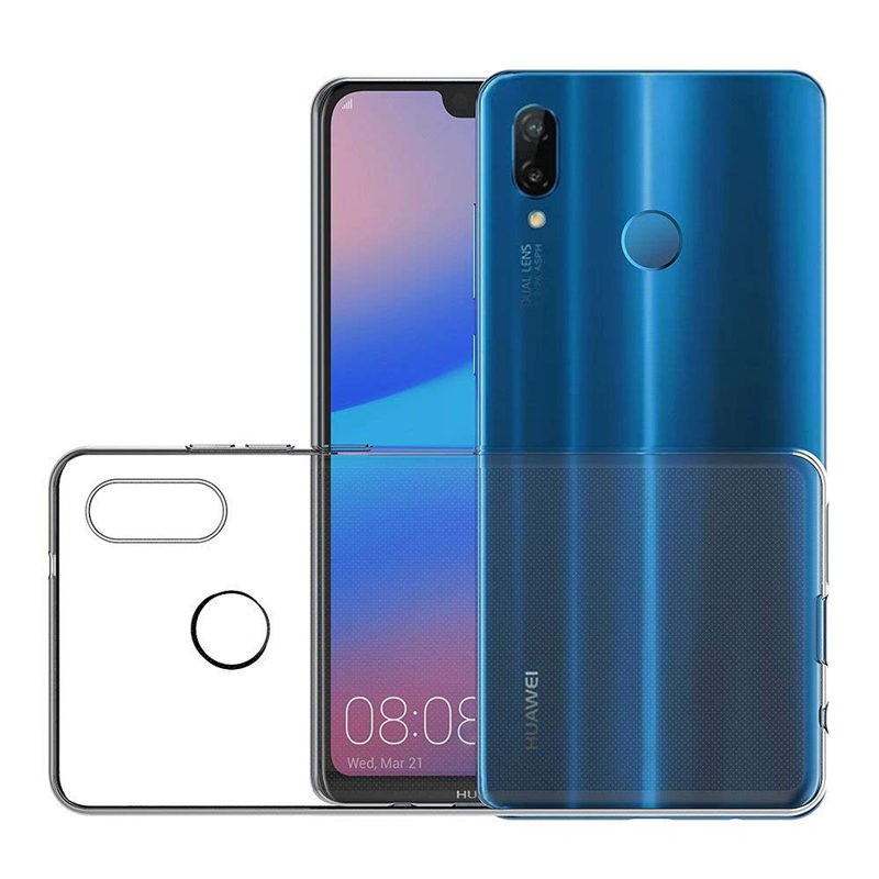Huawei P20 lite Case Transparent Silicone Soft TPU Cover | Shopee ...