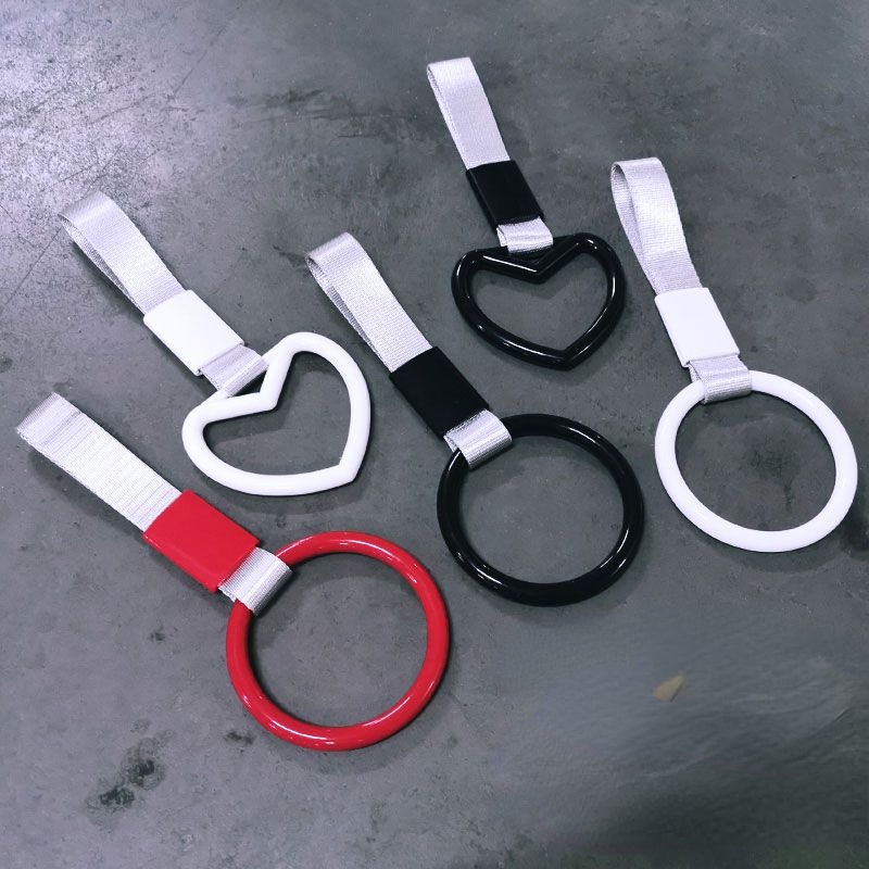 Round/Flower/Moon/Star JDM Tsurikawa Ring Subway Train Bus Handle Starp ...