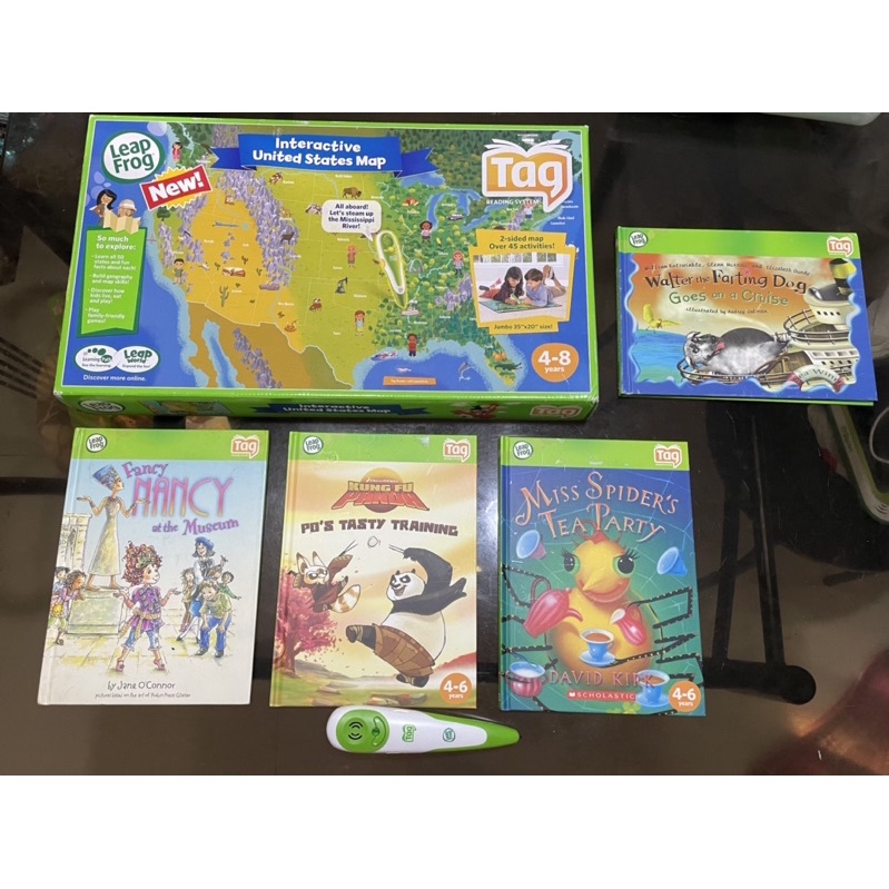 Leapfrog Leap Tag Reading Books set with Map | Shopee Philippines