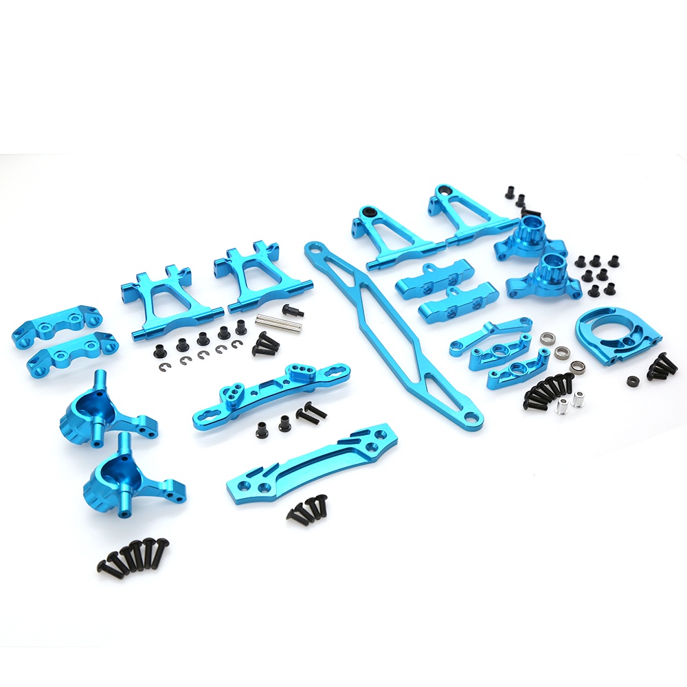 Full Set TAMIYA TT02 Metal Upgrade Parts Steering Cup Front Rear Arm Shock Absorber Mount ...