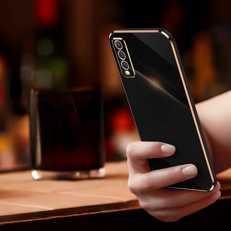 Luxury 6D Plating Case For Vivo Y20 Y20i Y20s Soft Silicone Thin Cover ...