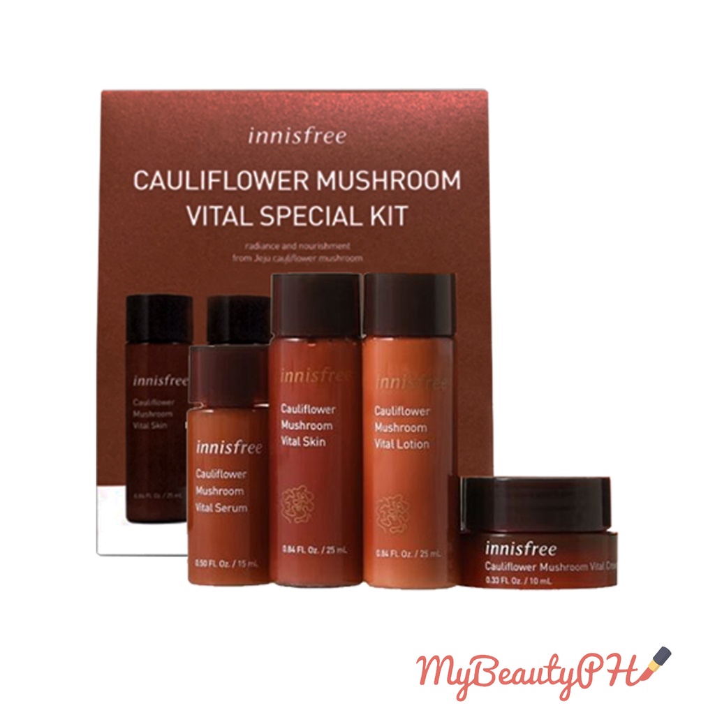 Innisfree Cauliflower Mushroom Vital Special kit - 4 Items | Shopee ...