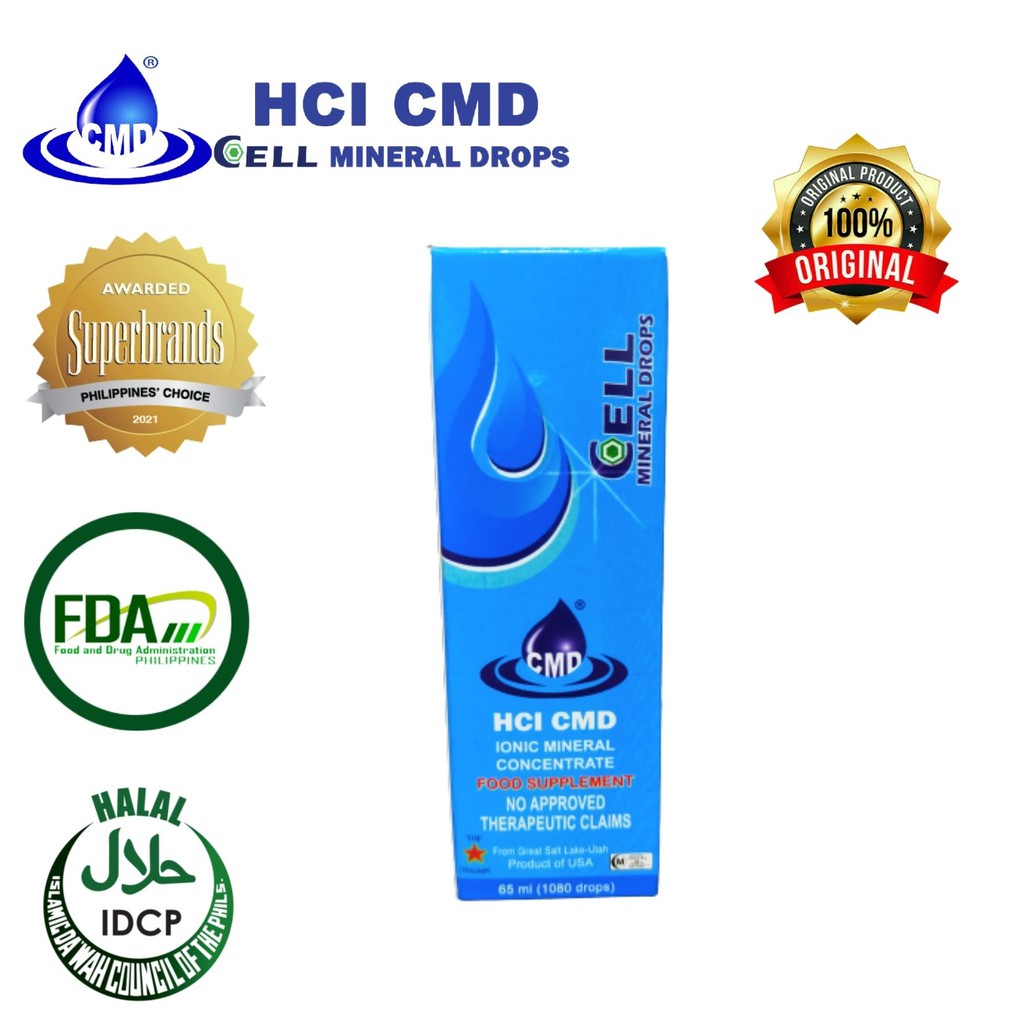 100% Authentic HCI CMD Cell Mineral Drops (65ml) | Shopee Philippines