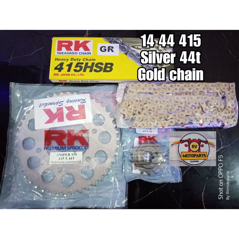 RK Chain Set For Sniper 150 & 155 (alloy & steel) | Shopee Philippines