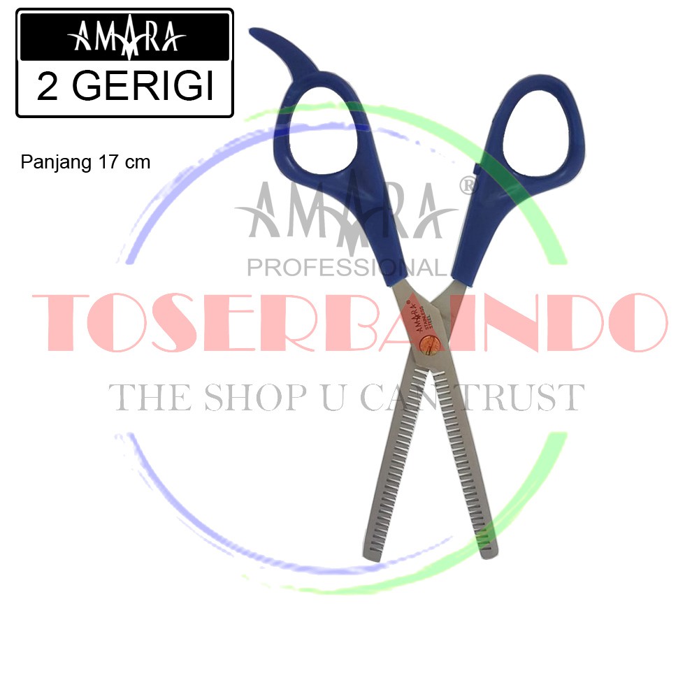 Amara Double Serrated Scissors/2-Sided Serrated Hair Scissors/Sasak ...