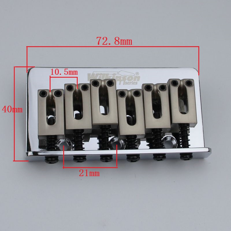 Wilkinson WOF01 Electric Guitar Fixed Bridge String Thru Bridge Steg ...
