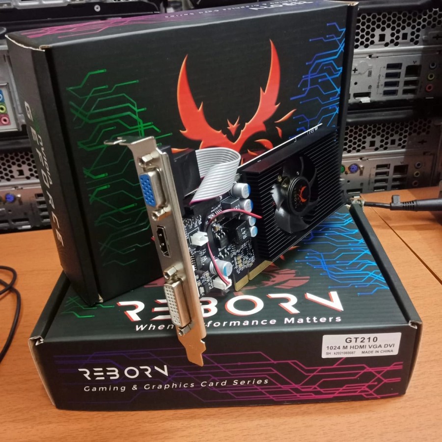 Vga CARD GEFORCE PCI - EXPRESS GT - 210 1GB - 64 BIT SYSTEM WITH 1 YEAR ...