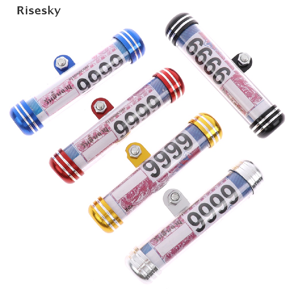 Risesky 1pc Motorcycle Motorbike Tube Tax Disc Cylindrical Holder Frame ...