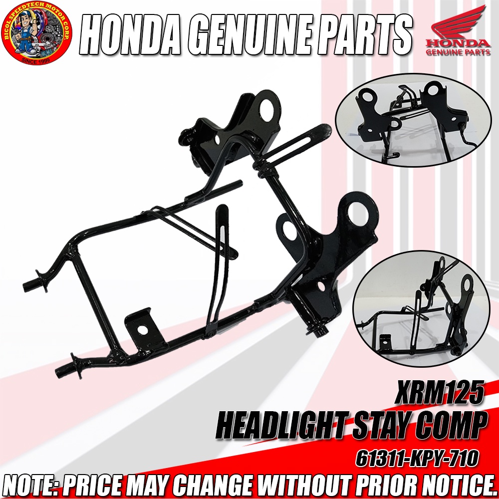 XRM 125 HEADLIGHT STAY COMP (HPI) (Genuine: 61311-KPY-710) | Shopee ...