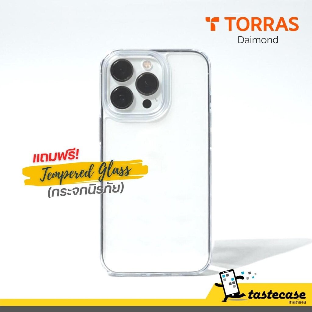 Torras Daimond Clear Case For iPhone 13 Pro Max 13 And 13 Tempered ...
