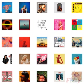 54Pcs/Set ♬ Music Artist Album Cover ♬ Series 01 Stickers DIY Fashion ...