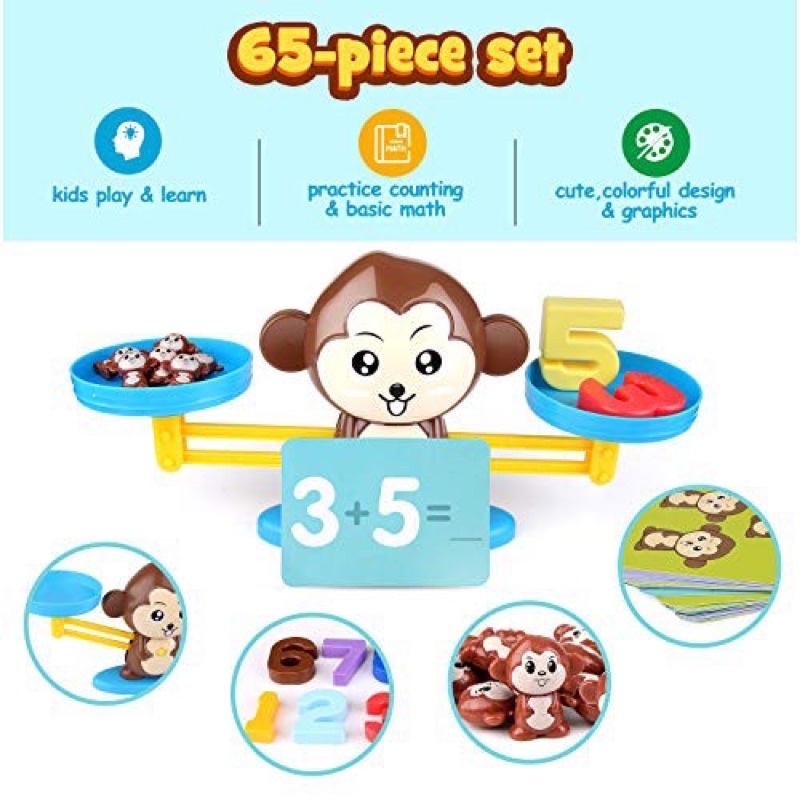 Educational Monkey Scale STEM Toy | Math Counting | Shopee Philippines