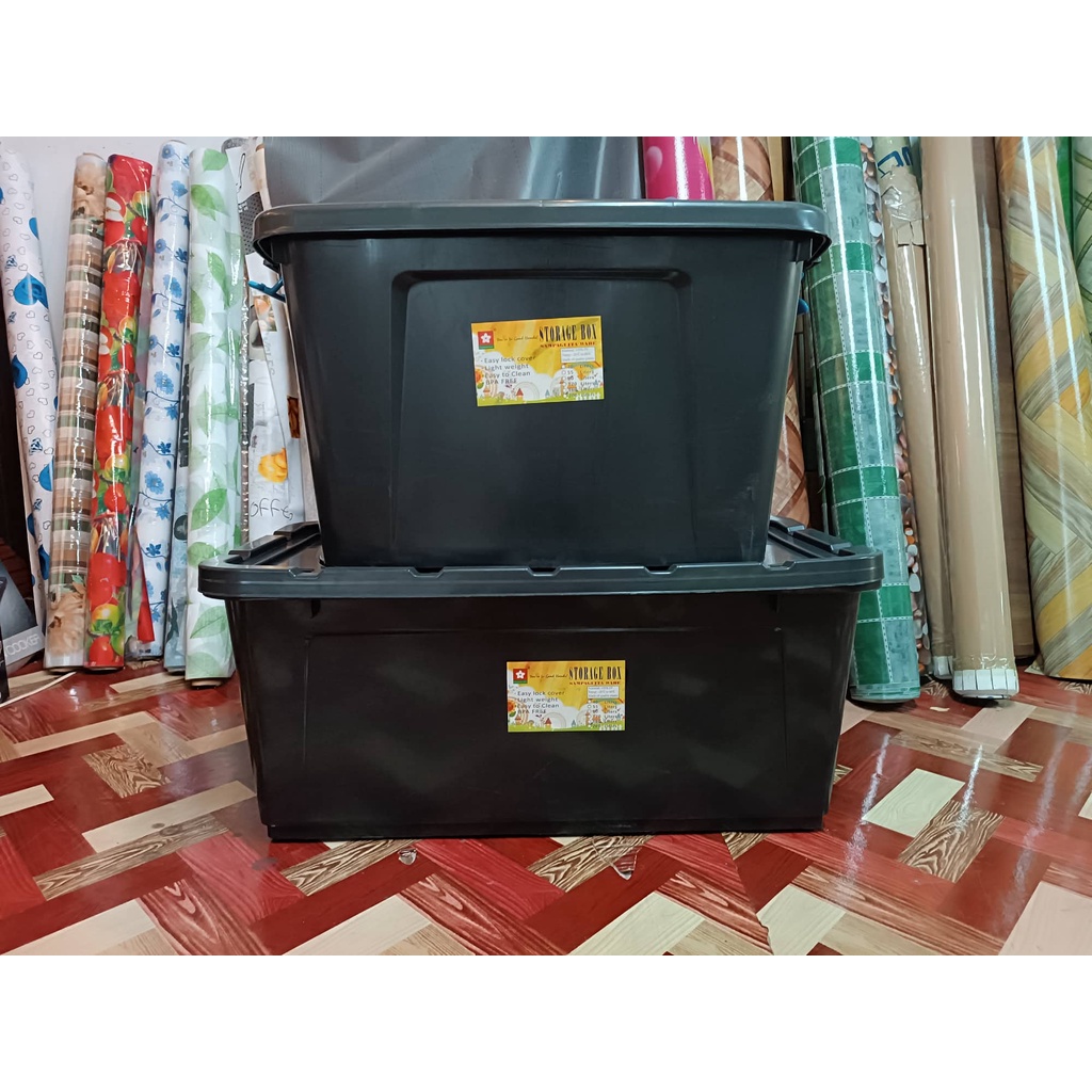 STORAGE BOX 140L SAMPAGUITA #831 Storage BOX WITH COVER and WHEELS ...