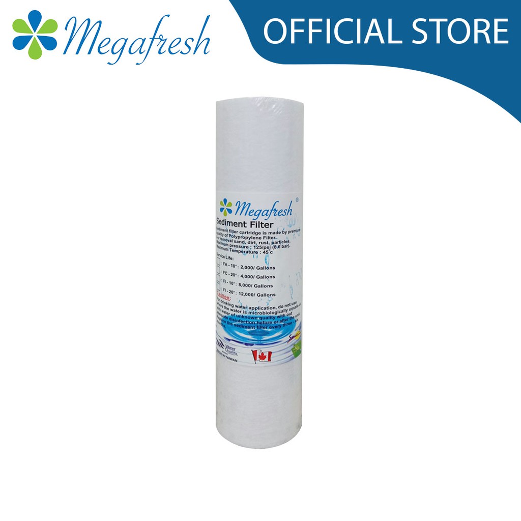 Megafresh Bravo Cartridge (Sediment FA) Water Filter | Shopee Philippines