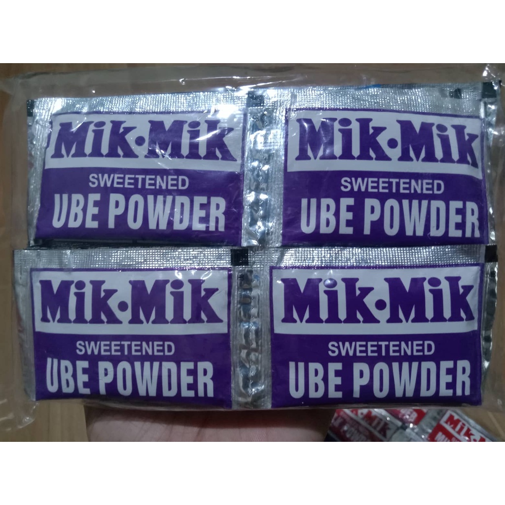 Mik Mik Sweetened Chocolate Ube And Milk Powder 20 Pcs Per Pack Shopee Philippines