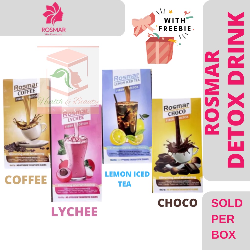 ROSMAR DETOX DRINKS (ICED TEA, CHOCO, COFFEE, LYCHEE) | Shopee Philippines