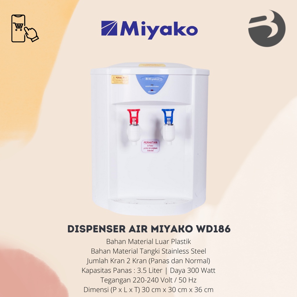 Miyako WD186 WATER DISPENSER | Shopee Philippines