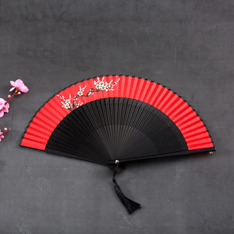 ♝☁☒Chinese Style Ladies Fan Compact Portable Dance Hanfu Classical ...