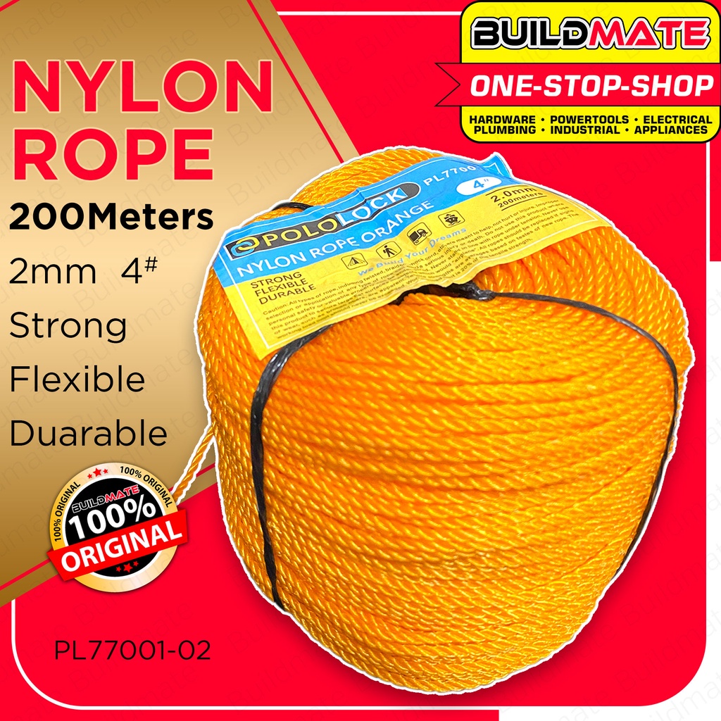 Nylon Rope 200m 2mm HIGH QUALITY •BUILDMATE• | Shopee Philippines