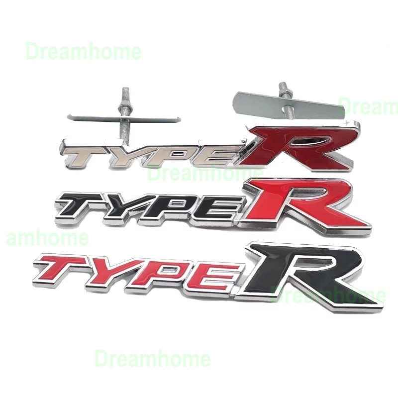3D TYPER TYPE R Racing Emblem Badge Logo Decal Sticker Stickers Metal ...