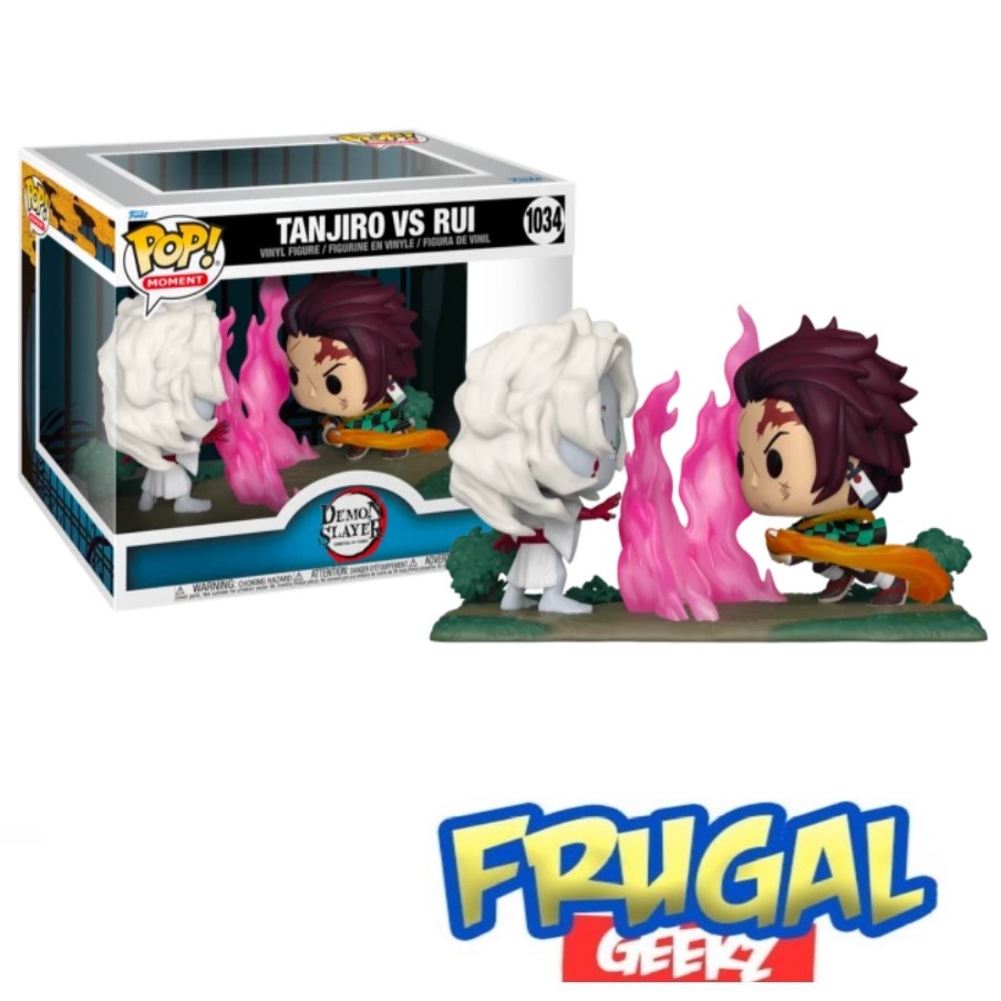 Funko Pop! Moment Demon Slayer Tanjiro vs. Rui Vinyl Figure Collecible ...