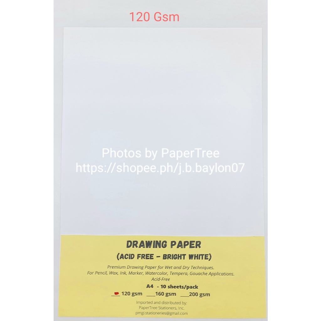 Oslo Paper (White - A4 size)- 120/160/200 gsm; 10 shts/pack. | Shopee ...
