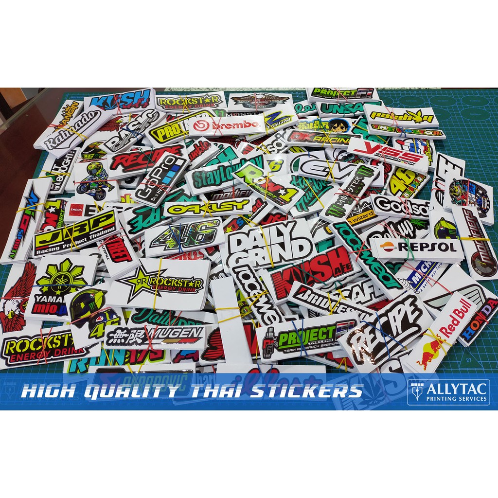 RESELLER PACKAGE - 100PCS Vinyl Laminated Thai Stickers + FREEBIES ...