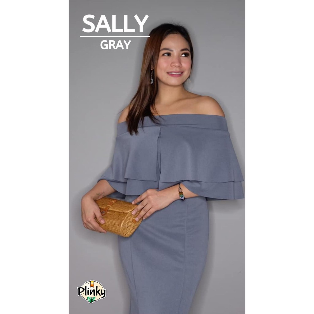 SALLY Off Shoulder Ladies Gown Wedding Bridal Sponsor Debut Women’s ...