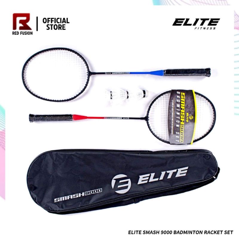 Elite Smash 9000 Badminton Racket Set | Shopee Philippines