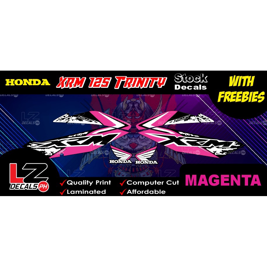Honda XRM 125 Trinity Stock Decals / Stickers with Freebies | Shopee ...