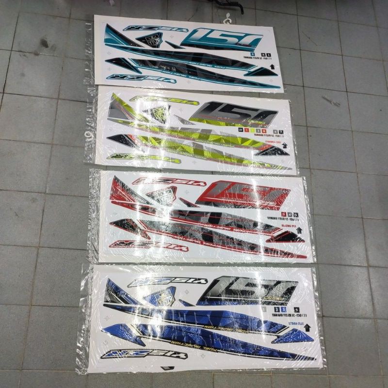 stiker sticker body cover set (7) yamaha y15zr y15 ysuku lc150 y15zr v2 ...