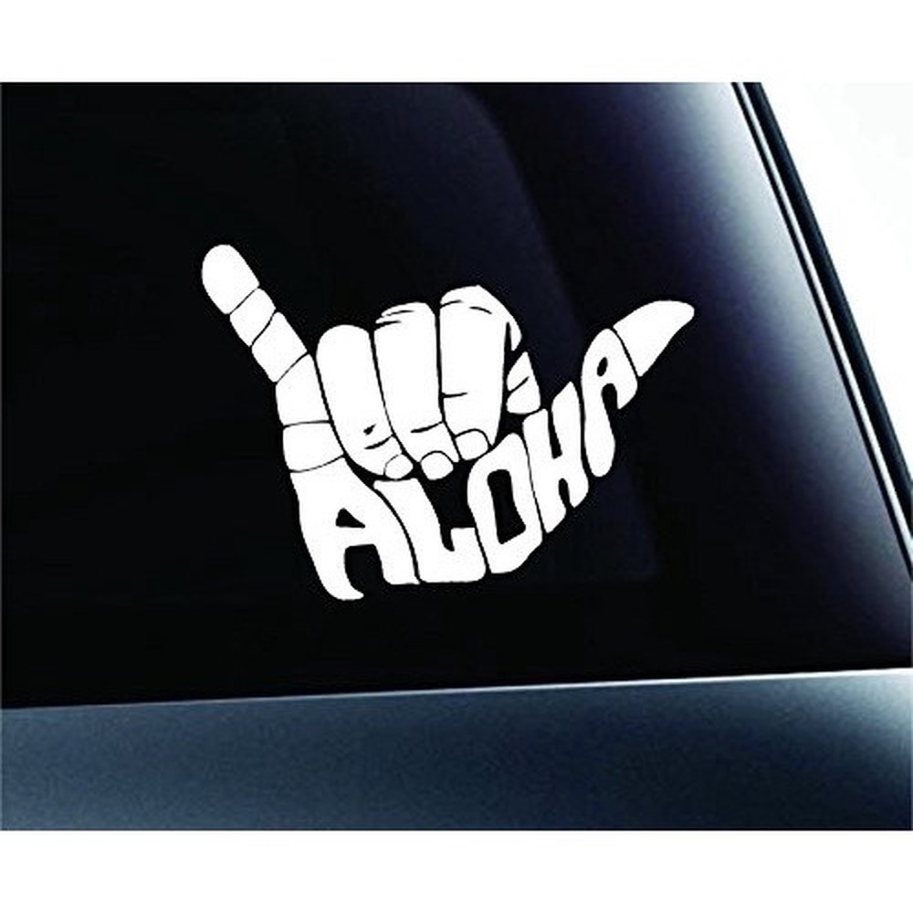 Aloha Shaka Hand Symbol Decal Funny Car Truck Sticker Window | Shopee ...