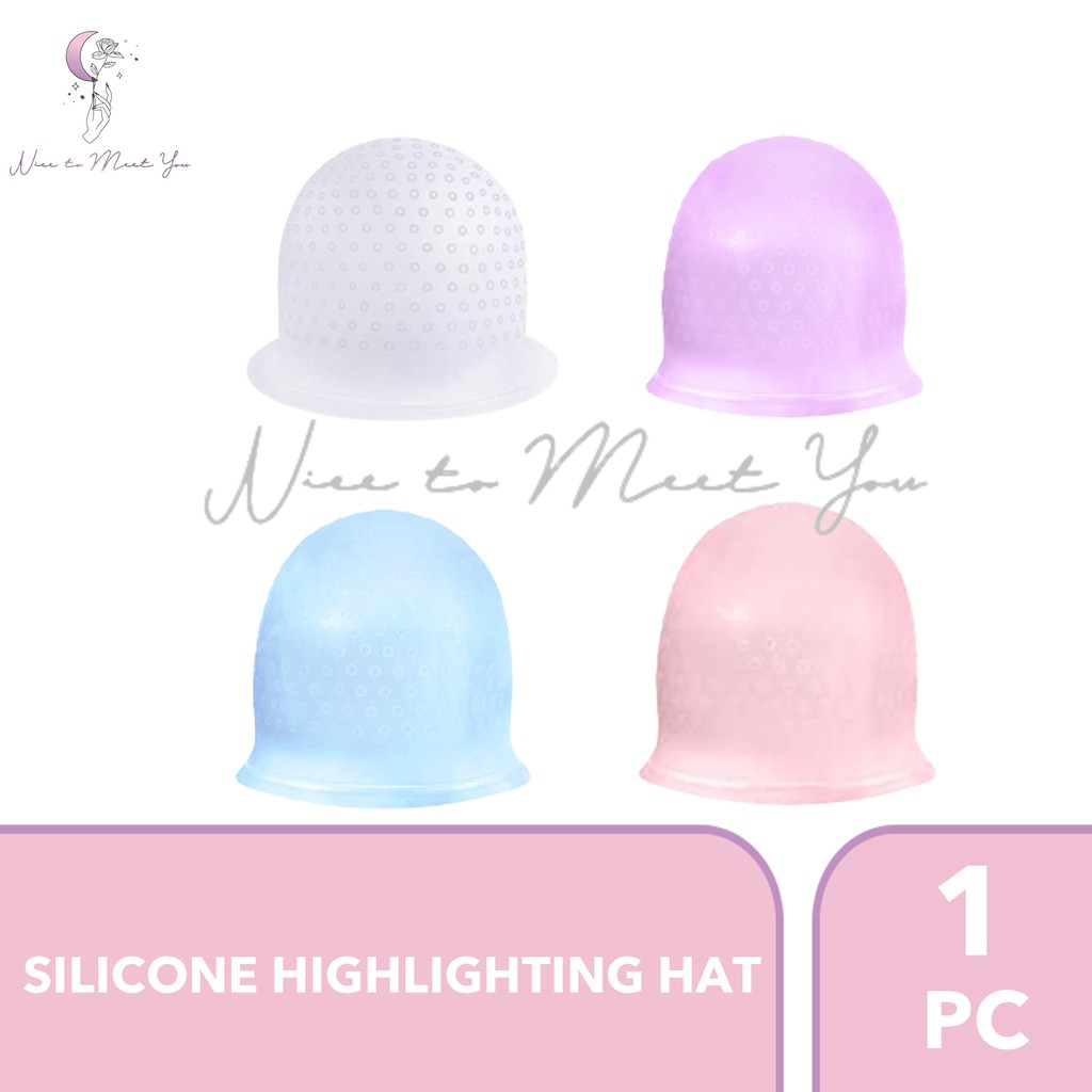 Silicone Highlighting Cap with Needles for Hair Salons and Household ...