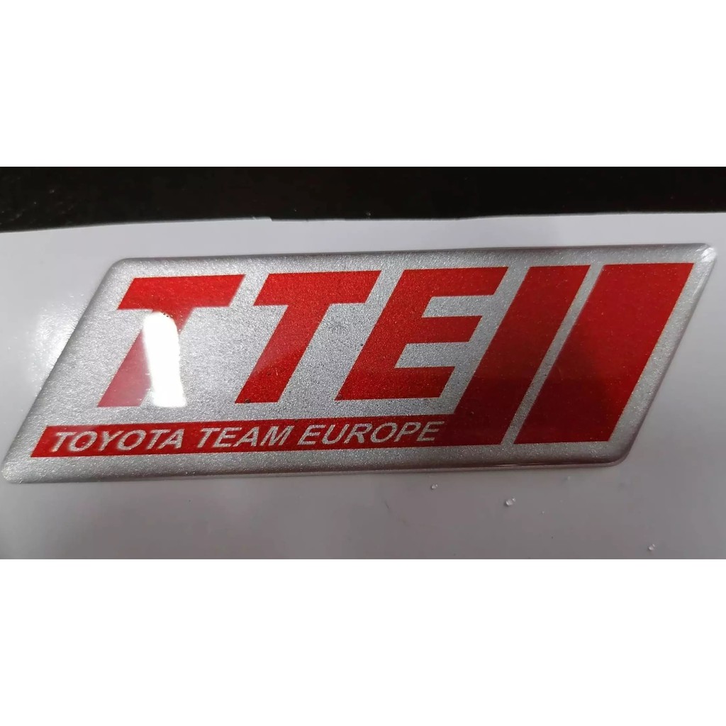 Toyota TTE TOYOTA TEAM EUROPE Silicon sticker BADGE | Shopee Philippines