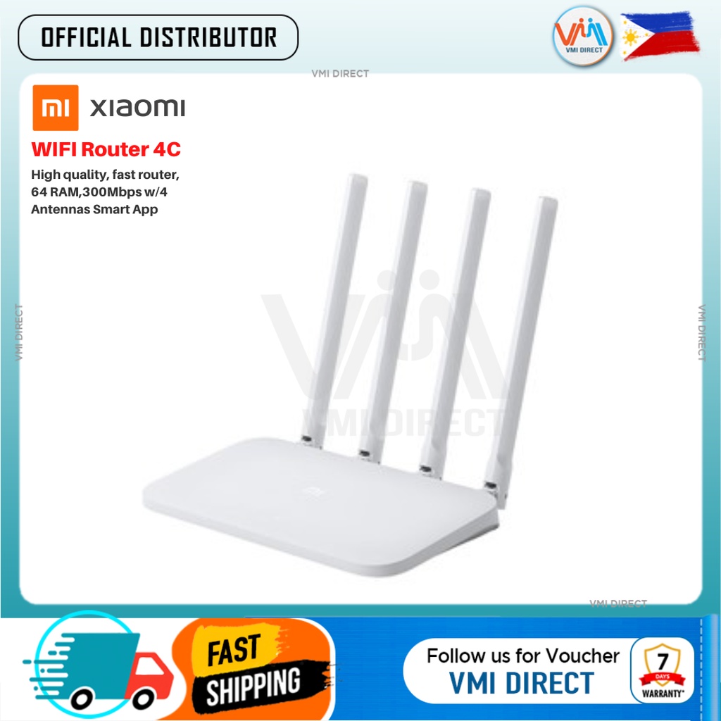 Xiaomi Mi WIFI Router 4C, High quality,fast router, 64 RAM,300Mbps w/4 ...