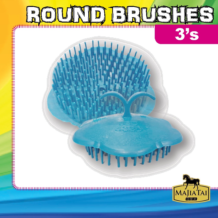 3 Piece of Round Brushes / Sikat Bulat (Random Colour) | Shopee Philippines