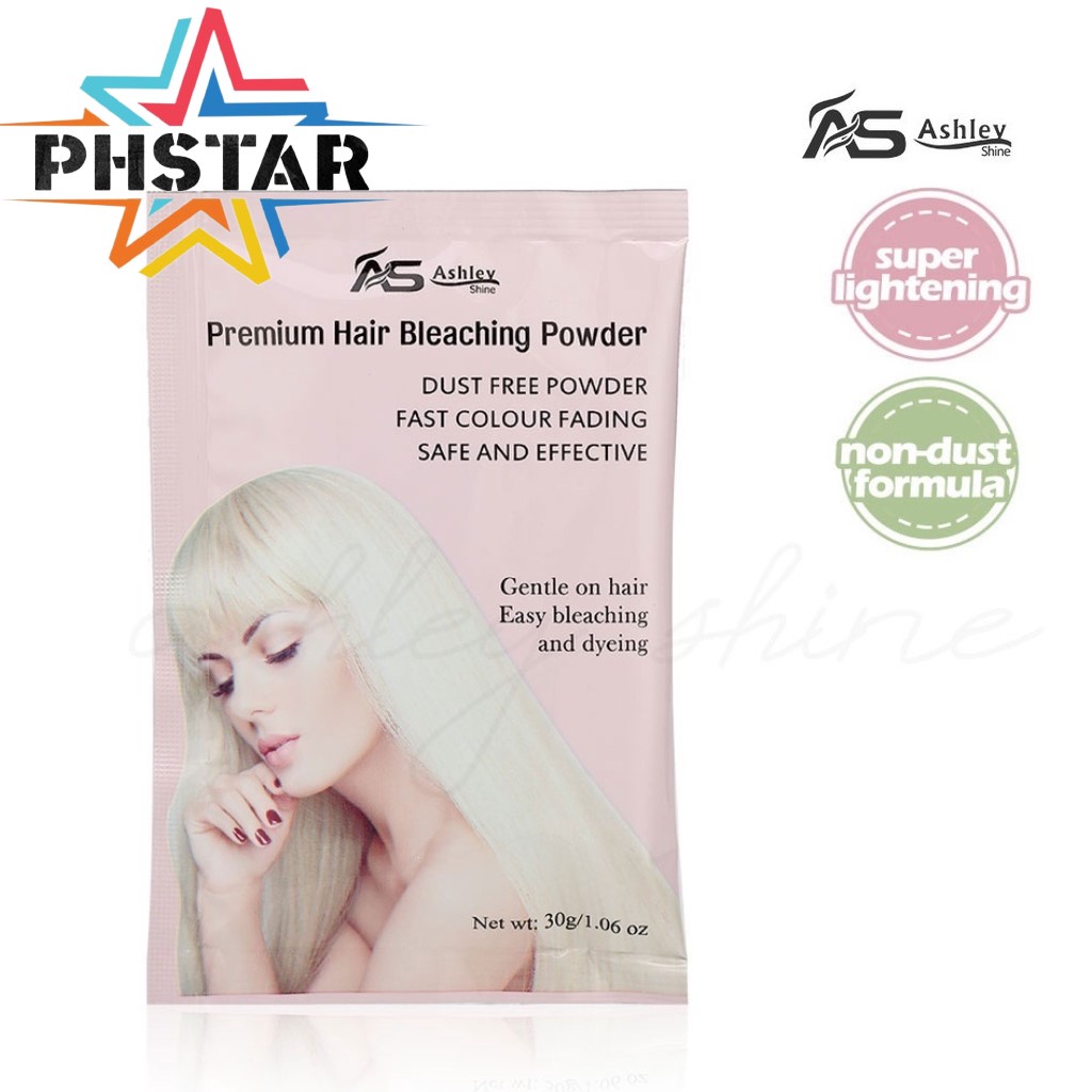 Ashley Shine Premium Hair Bleaching Powder 30g | Shopee Philippines