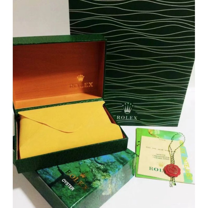 Watch package for rolex watches paper bag box manual set package ...
