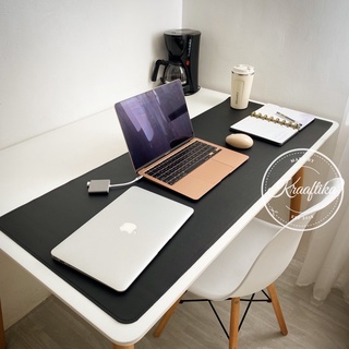 Premium Desk Mat | Personalized Leather Desk Pad | Custom Size Office ...