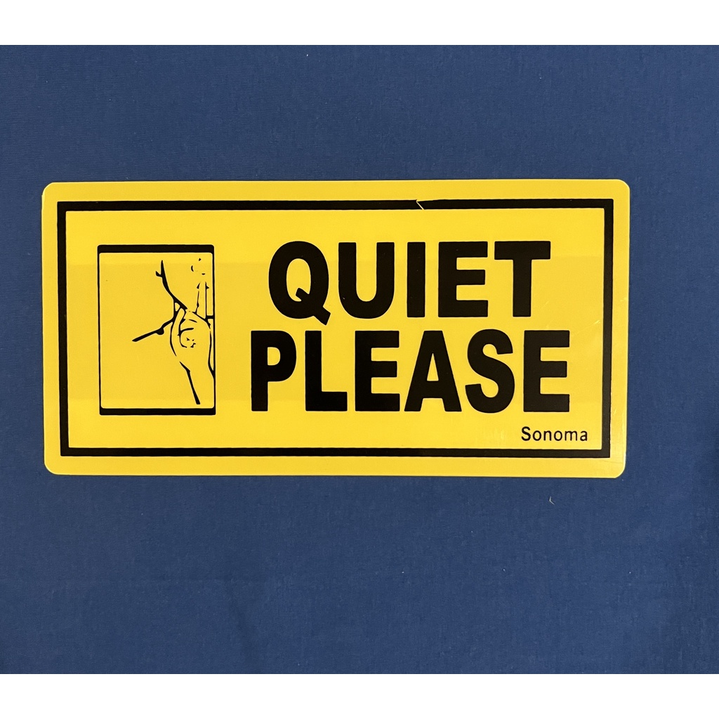 A-Mart High Impact Plastic Signage 4x8 inches Quiet Please Sign Not ...
