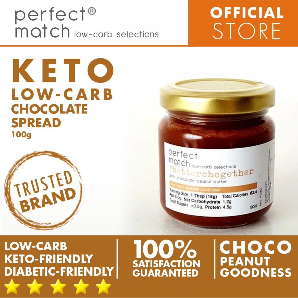 PerfectMatch Low-carb® l Keto Chocolate Spread l Betterchogether 100g l ...