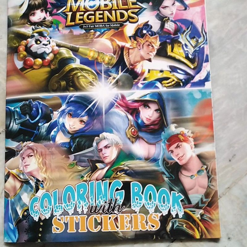 mobile legends coloring books w/sticker(12pcs) | Shopee Philippines