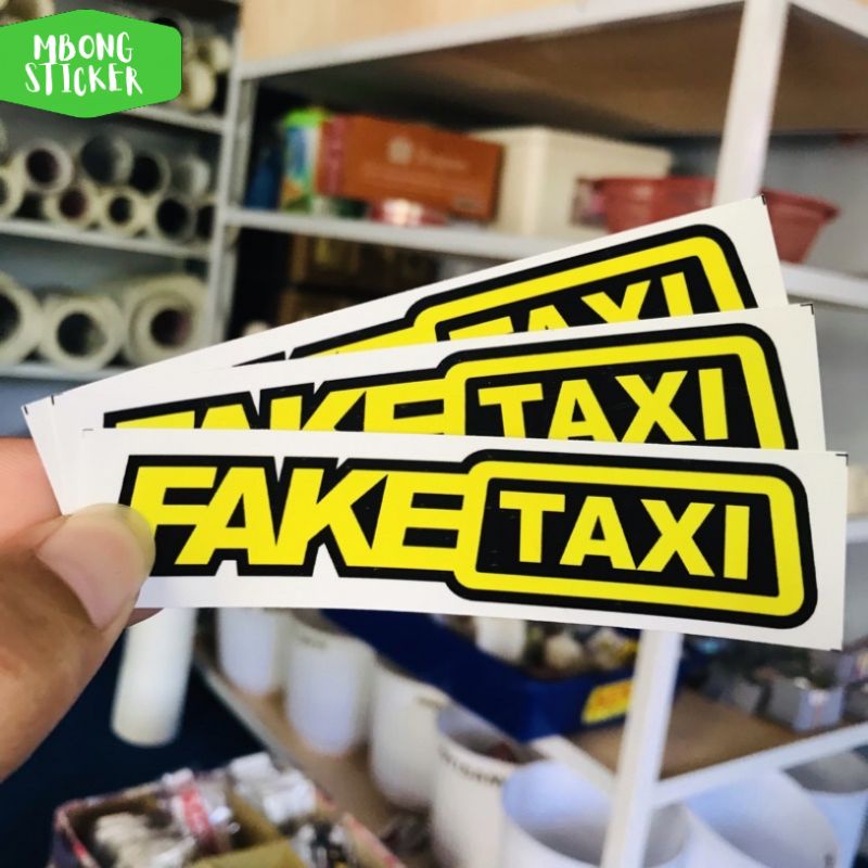 Herex FAKE TAXI racing Sticker | Shopee Philippines